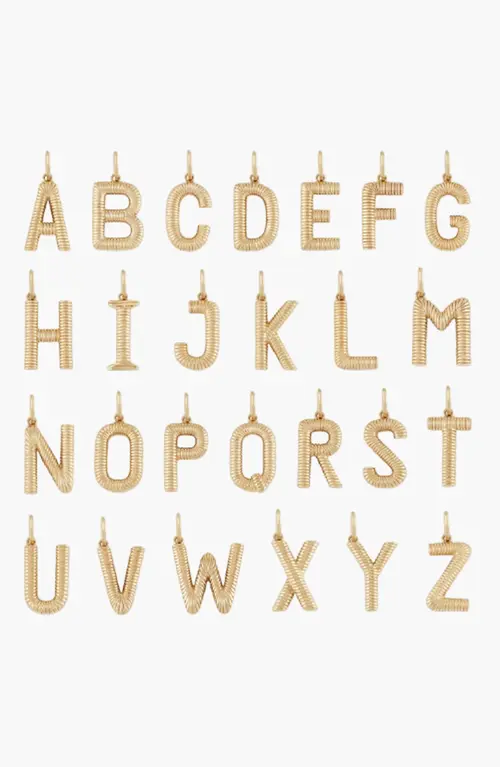 Mejuri Bold Letter Pendant Necklace