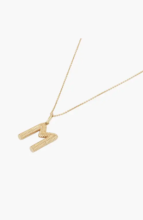 Mejuri Bold Letter Pendant Necklace