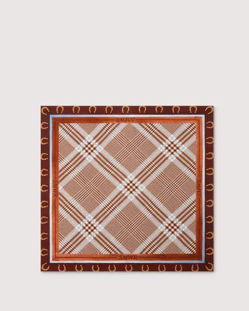 SMWR. BY THE SOMEWHERE CO Moon Court Silk Scarf - Heirloom