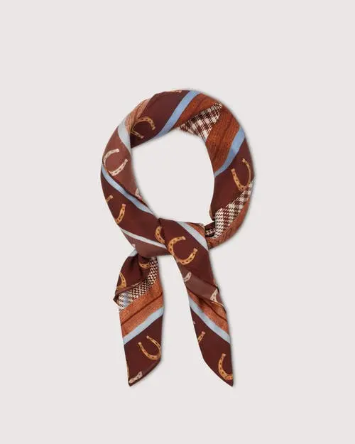 SMWR. BY THE SOMEWHERE CO Moon Court Silk Scarf