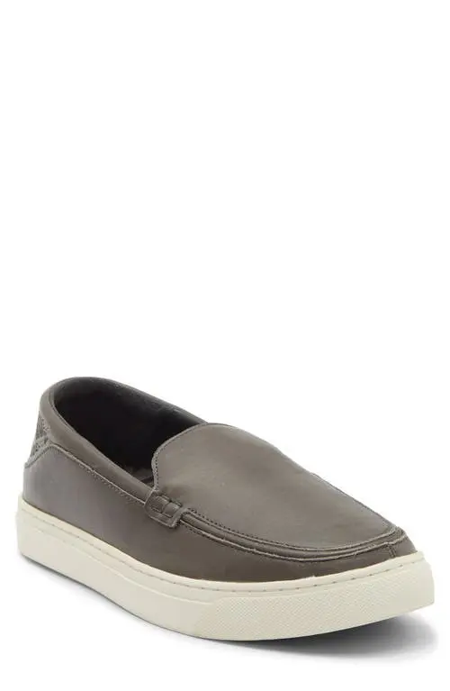 Olukai Kou Leather Slip-on - Dark Shadow/dark Shadow