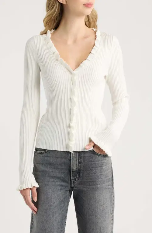 Mango Azucena Cardigan - Ecru