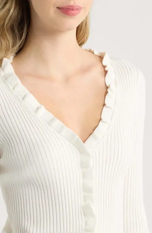 Mango Azucena Cardigan - Ecru