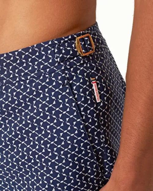 Orlebar Brown Bulldog Jacquard Mid-length Swim Shorts