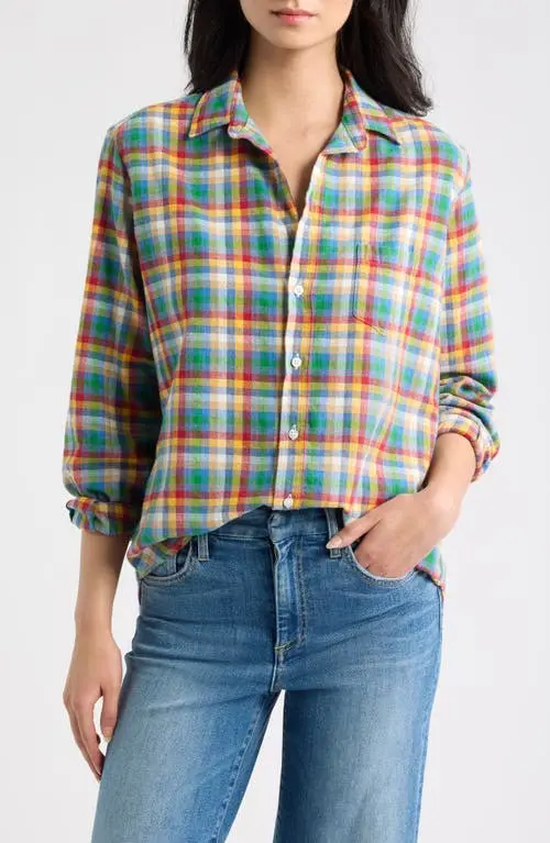 Frank & Eileen Eileen Checked Cotton Flannel Shirt - Multi Check Flannel