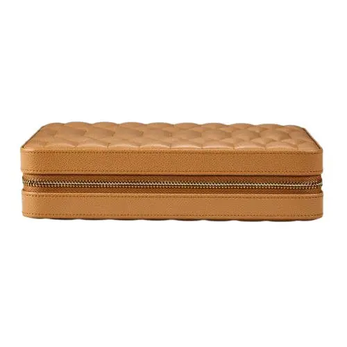 Wolf Lauren Zip Case - Caramel