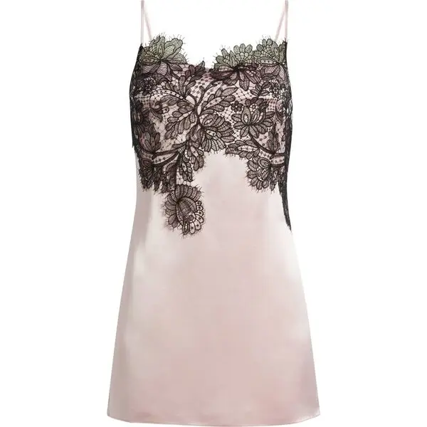 Shona Joy Lucia Lace Minidress - Fairyfloss/black