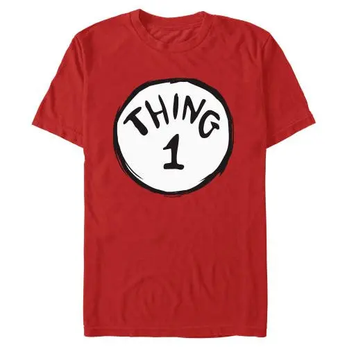 DR. SEUSS Thing 1 Classic Badge T Shirt - Red