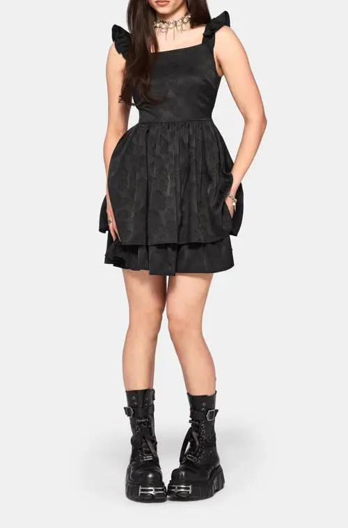 DISTURBIA Elaria Babydoll Mini Dress