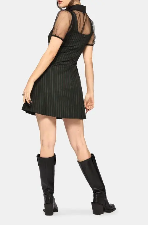 DISTURBIA Kera Pleated Mini Dress