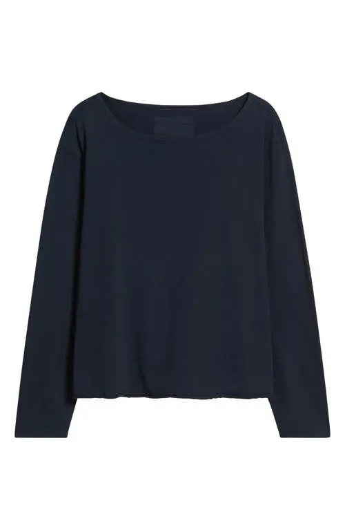 Frank & Eileen Boatneck Long Sleeve Top - Classic Navy