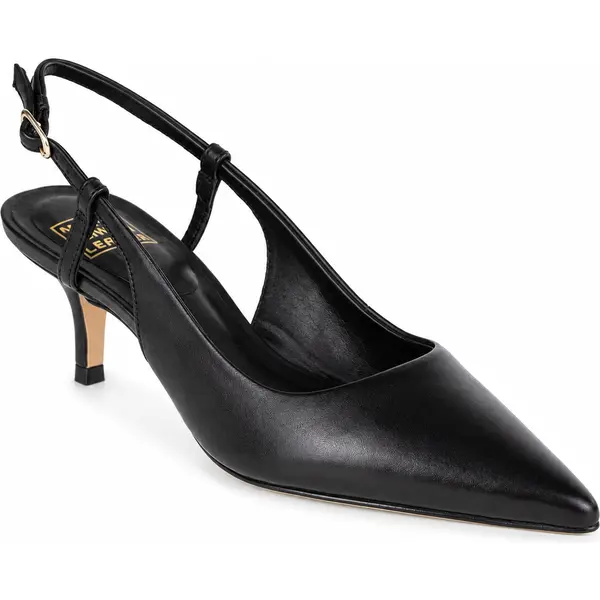 NINETY UNION Karana Slingback Kitten Heel Pumps - Black