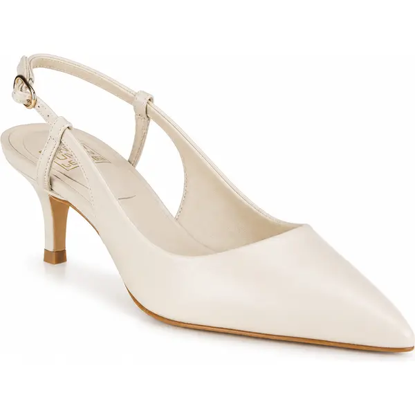 NINETY UNION Karana Slingback Kitten Heel Pumps - Ivory