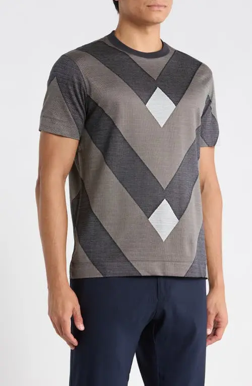 Emporio Armani Jacquard Knit Crewneck T-shirt