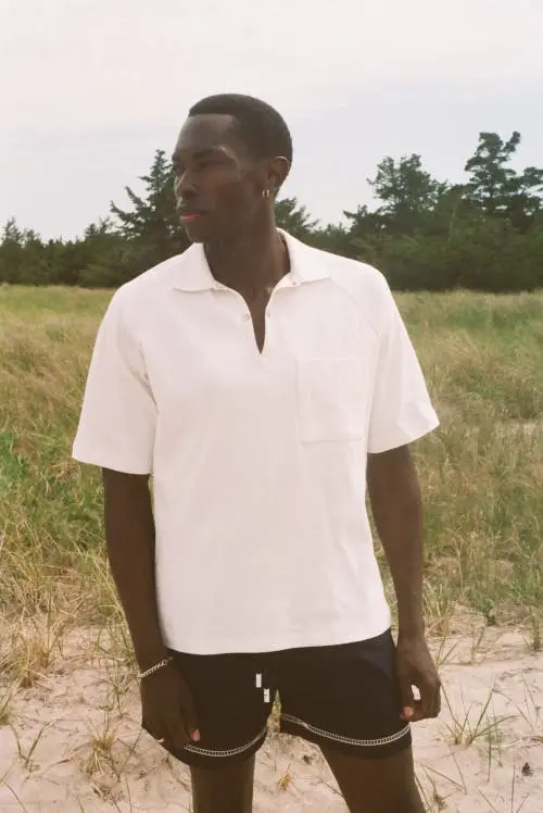 TOMBOLO Raglan Mesh Polo