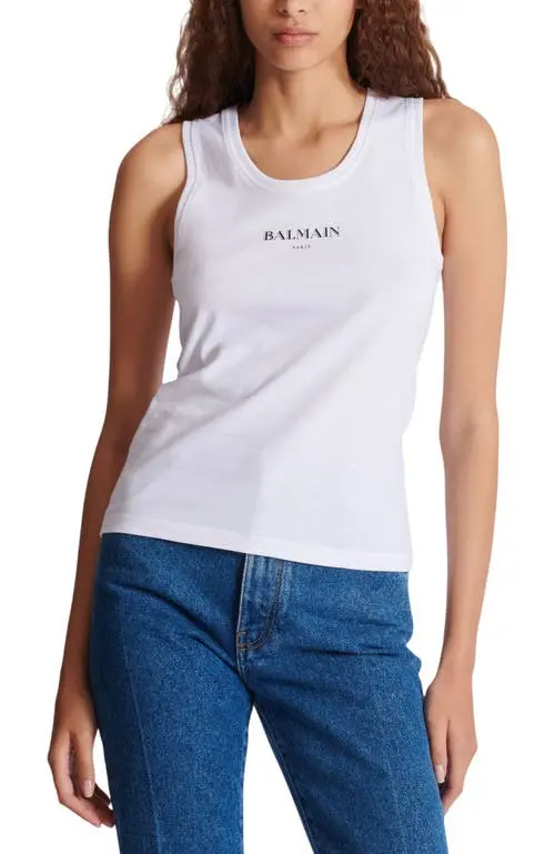Balmain Tank Top With Print