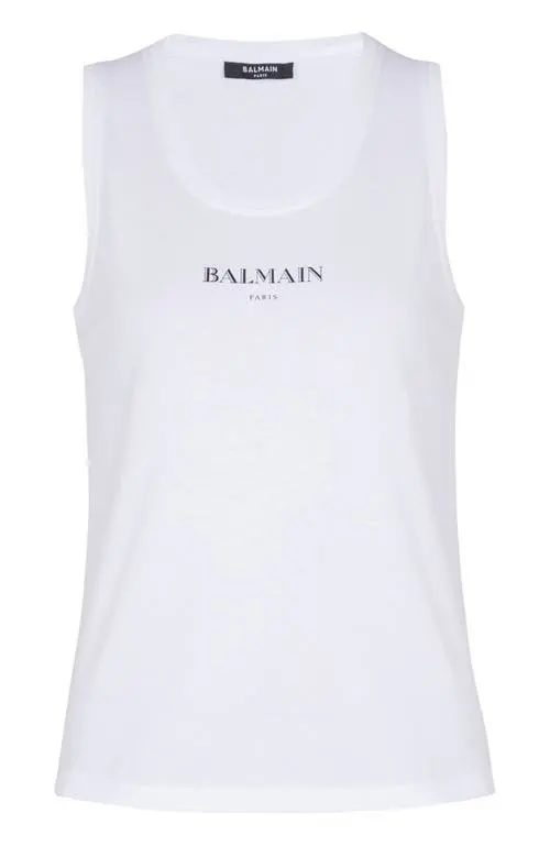Balmain Tank Top With Print