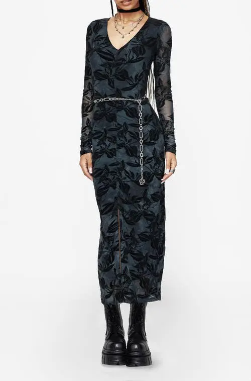 DISTURBIA Bryn Floral Long Sleeve Maxi Dress