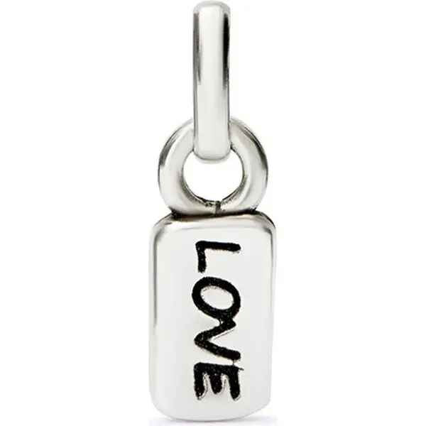 UNODE50 Charm With Word Love - Silver