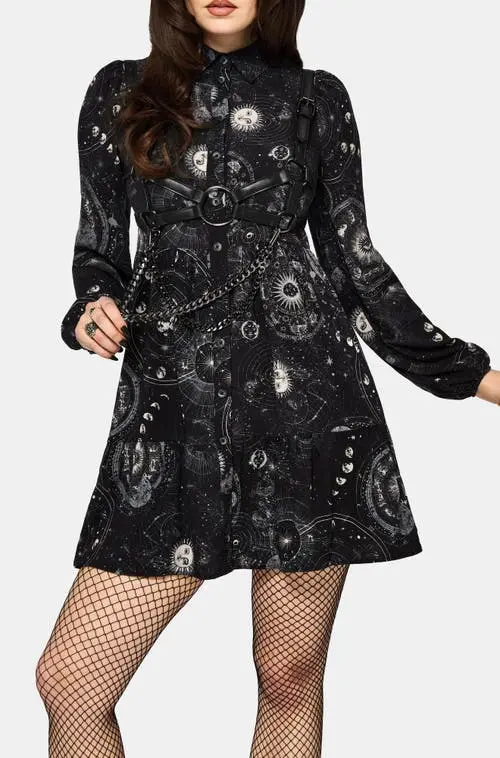DISTURBIA Elise Mini Shirt Dress