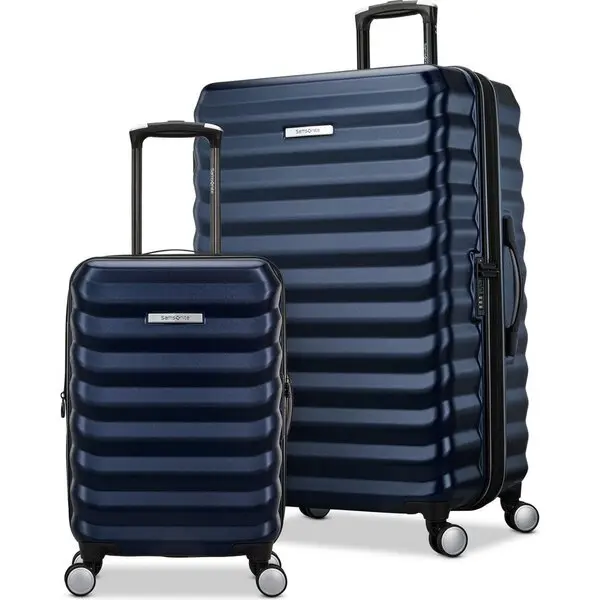SAMSONITE Element Hardside Expandable 2 Piece Luggage Set - Navy