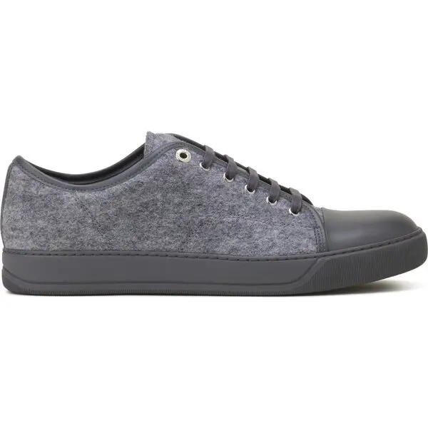 LANVIN Dbb1 Sneakers In Felt And Nappa Leather