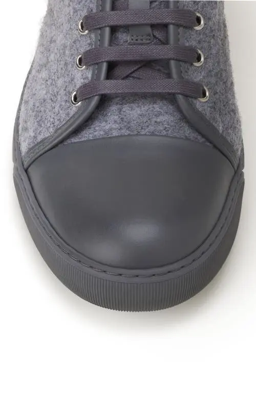 LANVIN Dbb1 Sneakers In Felt And Nappa Leather