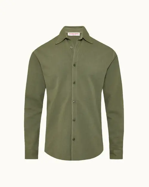 Orlebar Brown Giles Garment Dye Tailored-fit Shirt