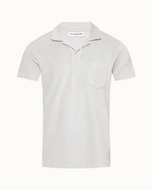 Orlebar Brown Terry Towelling Tailored Fit Towelling Polo Shirt