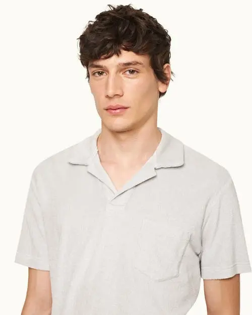 Orlebar Brown Terry Towelling Tailored Fit Towelling Polo Shirt