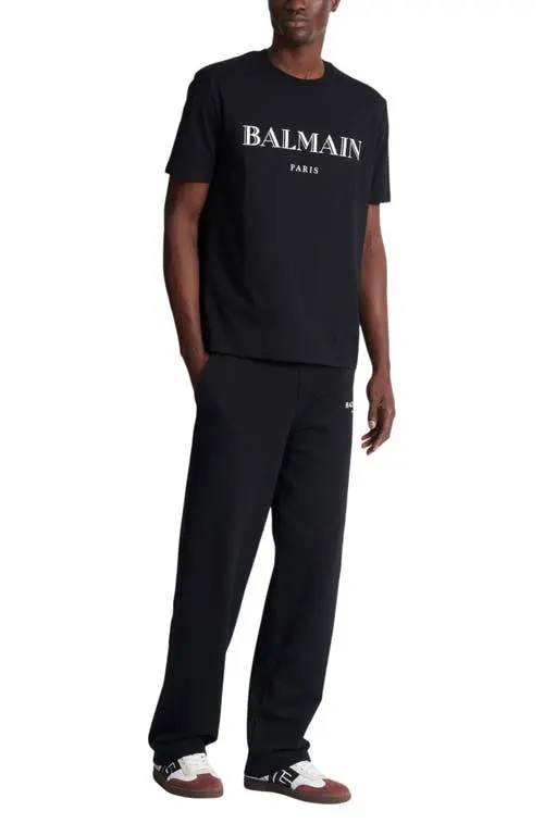 Balmain T-shirt With Print - Black