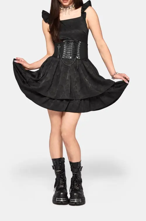 DISTURBIA Elaria Babydoll Mini Dress