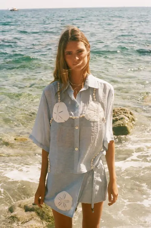 TOMBOLO Sand Dollar Stimulus Mini Skirt