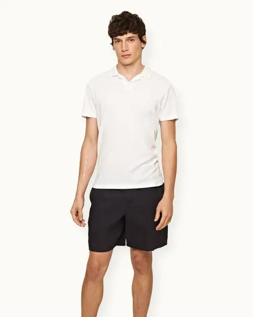 Orlebar Brown Felix Tailored-fit Polo Shirt - White