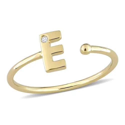 JULIANNA B. Diamond Initial Ring - E