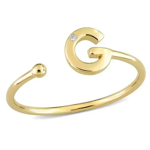 JULIANNA B. Diamond Initial Ring - G