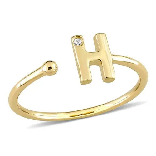 JULIANNA B. Diamond Initial Ring - H
