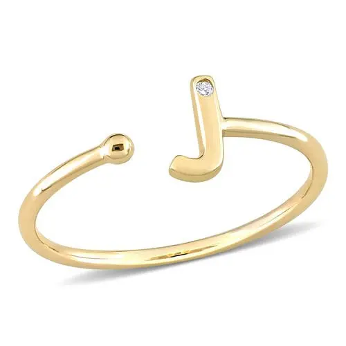 JULIANNA B. Diamond Initial Ring - J