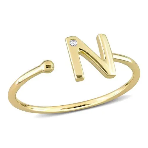 JULIANNA B. Diamond Initial Ring - N