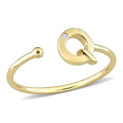 JULIANNA B. Diamond Initial Ring - Q