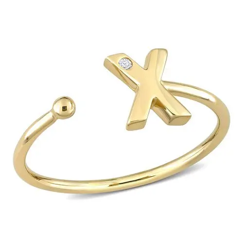 JULIANNA B. Diamond Initial Ring - X