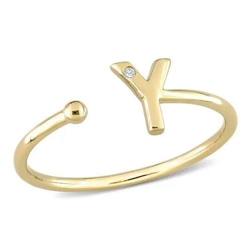 JULIANNA B. Diamond Initial Ring - Y