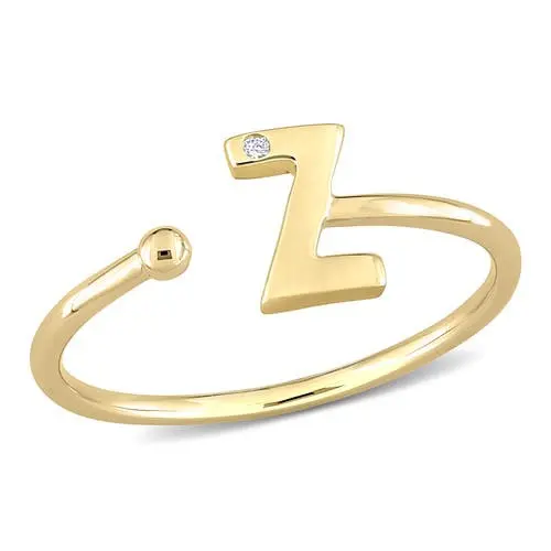 JULIANNA B. Diamond Initial Ring - Z