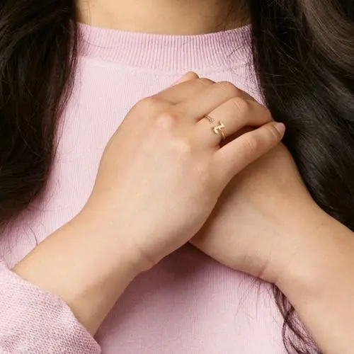 JULIANNA B. Diamond Initial Ring - Z
