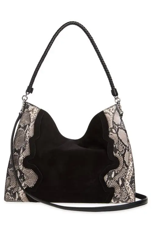 Veronica Beard Vida Leather Shoulder Bag
