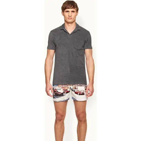 Orlebar Brown Terry Towelling Tailored Fit Towelling Polo Shirt