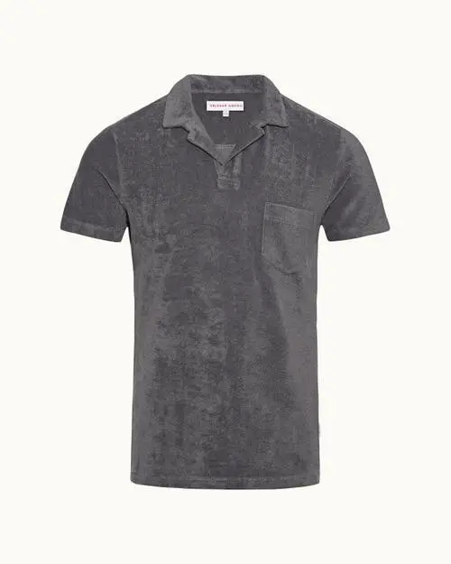 Orlebar Brown Terry Towelling Tailored Fit Towelling Polo Shirt