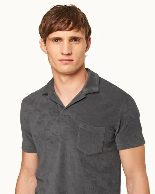 Orlebar Brown Terry Towelling Tailored Fit Towelling Polo Shirt