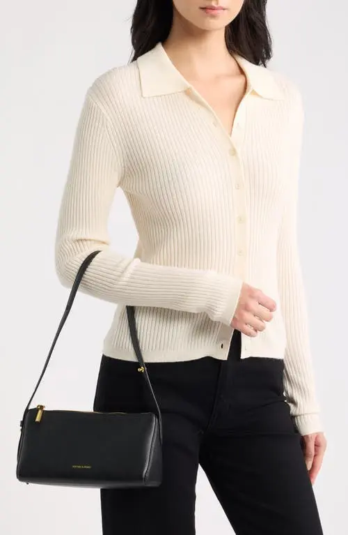 Veronica Beard Leather Shoulder Bag - Black