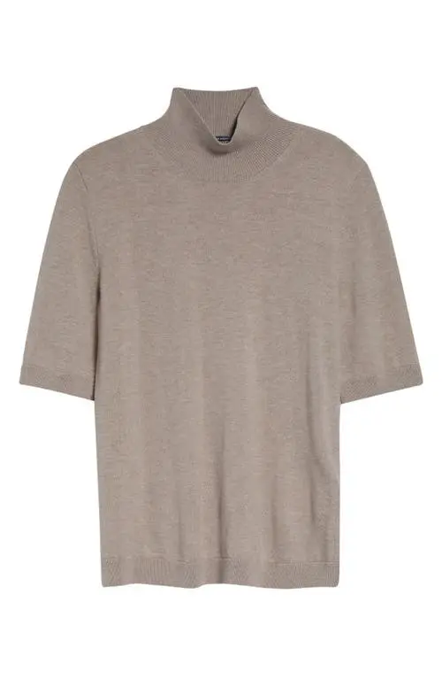 Max Mara Mock Neck Short Sleeve Sweater